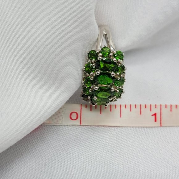 JTV/HSN | Jewelry | Nwot Beautiful Jtvhsn Sterling Silver Emerald Ring ...